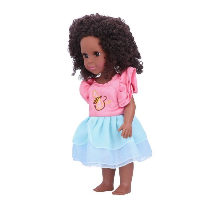 Poupée Fille Africaine Exquise Africaine Fille Noire Poupée Réaliste ...