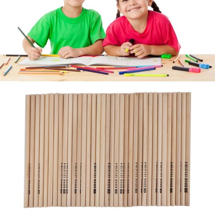 Duokon Crayon HB 50pcs HB 2B Crayon en Bois Écologique Crayon d ...