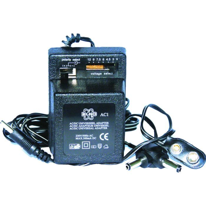 TRANSFORMATEUR UNIVERSEL 300 MA ELRO AV330S - Cdiscount Bricolage