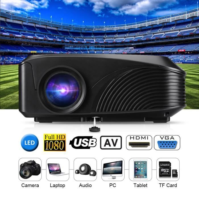 Excelvan LED Projecteur - 4018 Portable 1200 Lumens 800*480 Support ...