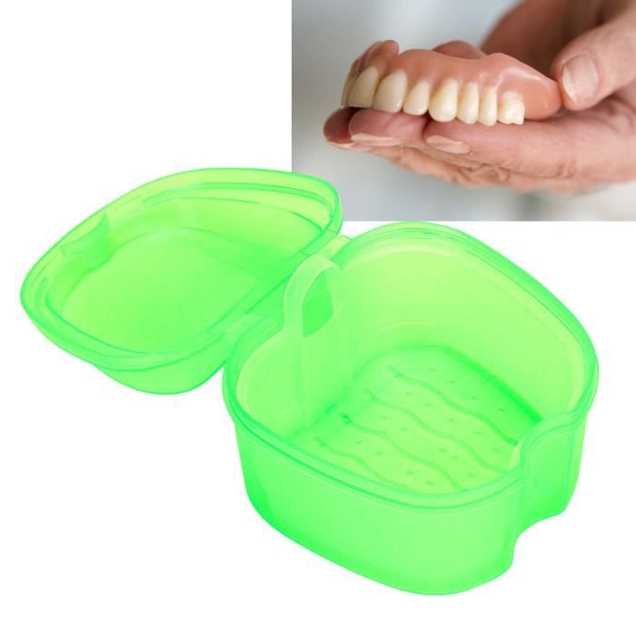 Boîte de cas de bain de prothèse Soak Container Boîte de rangement de ...