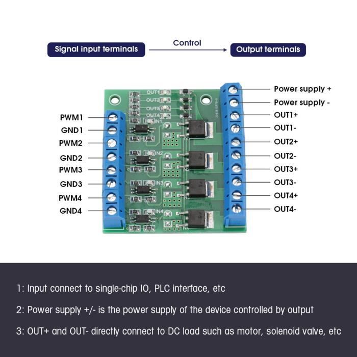 Module de tube MOS Module PWM MOS FET, module FET, module MOSFET à performances stables, fort ...