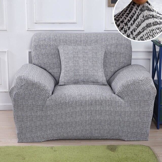 Housse de protection moderne et élastique de canapé et de fauteuil ...