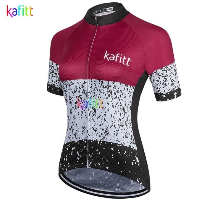 Kafitt – maillot à manches courtes pour femmes, vêtements de vélo, Ropa ...