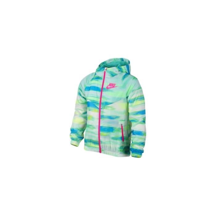 Vestes NIKE Flight WT Aop Windrunner Vert,Turquoise,Blanc Vert ...