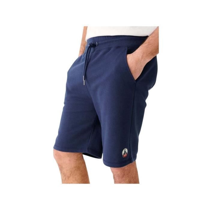 Short regular décontracté taille élastique MEDELLIN Bleu marine Bleu ...