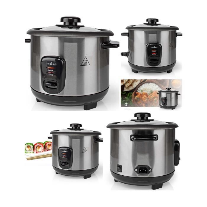 Cuiseur à Riz 1L 400 W Revêtement antiadhésif Bol amovible Arrêt ...