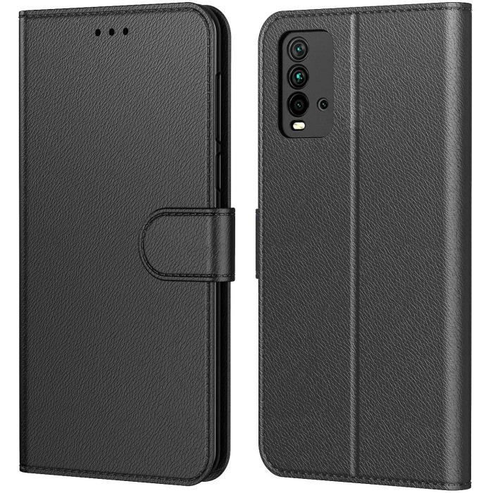 Coque Xiaomi Redmi 9T, Pochette Etui Housse Cuir à Clapet avec ...