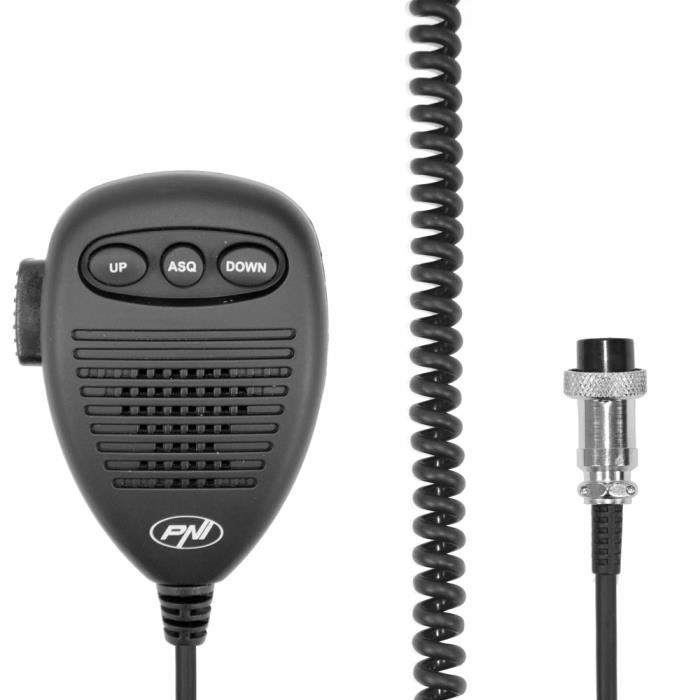 Microphone - PNI - MK8000 - 6 broches - PTT - Noir - Cdiscount TV Son Photo