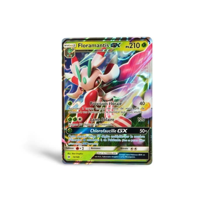 Carte Pokémon Floramantis GX 210 PV 15-149 Soleil & Lune NEUF FR ...
