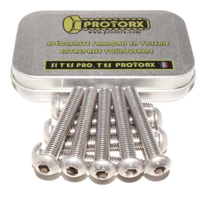 Vis Inox à Métaux Tête Bombée Six Pans Creux M6 x 40mm : Boite 10pcs (TBHC) | PROTORX ...