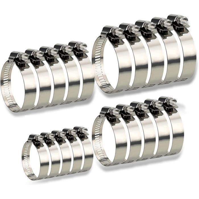 20 Pièces 304 Collier De Serrage Inox,Collier De Serrage Métallique ...