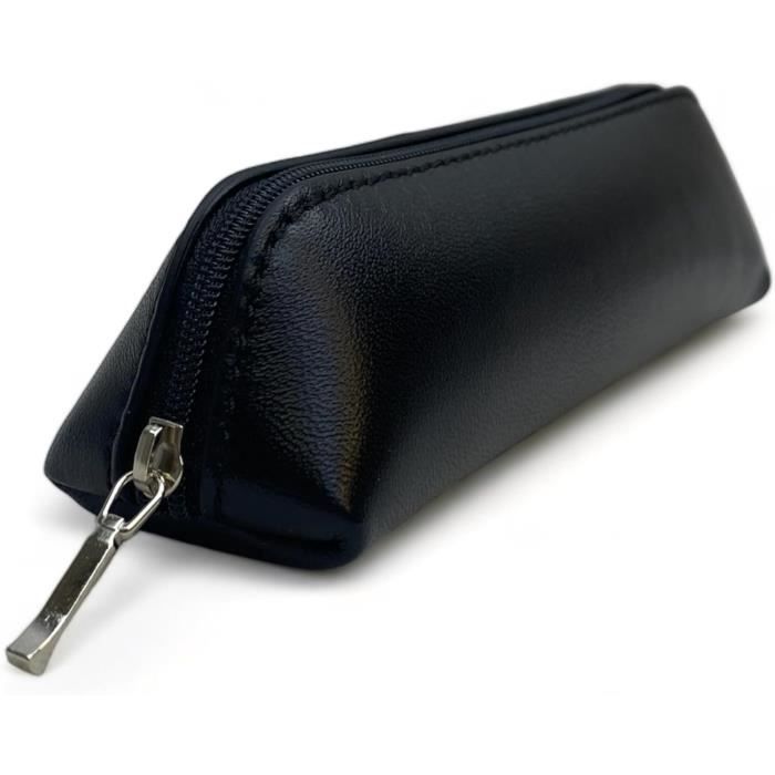 18 X 5 X 5 Cm. Trousse En Cuir Véritable. Fabriquée En Italie. Idéale ...