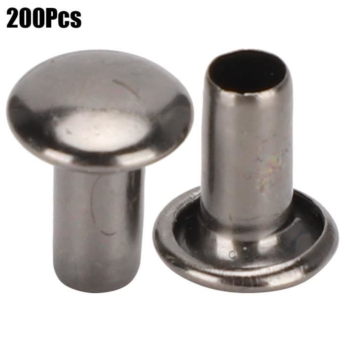 Rivets Creux Cap Rond Plat pour Boîtes Sacs Fixer Pièce Installateur ...