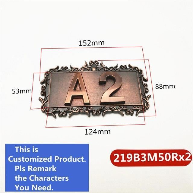 NUMERO DE MAISON,2 Digits--Plaque de porte en plastique ABS Imitation ...