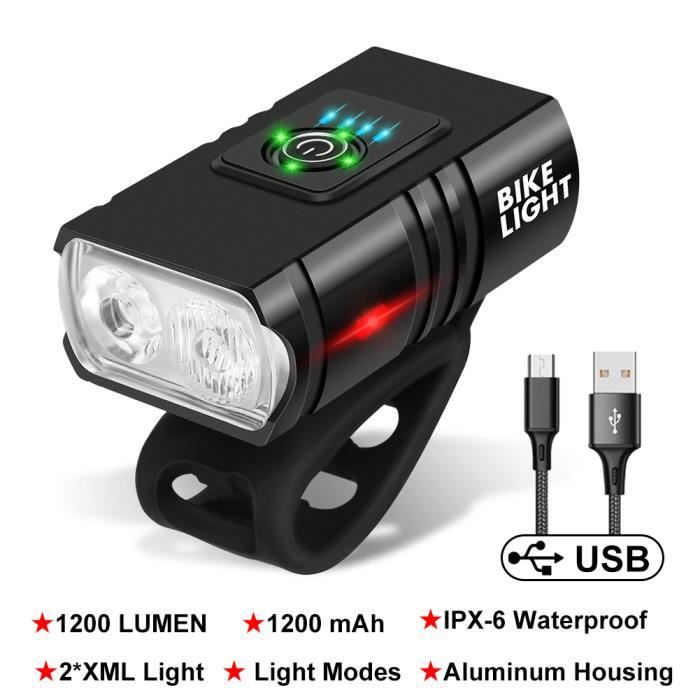 Phare avant de bicyclette,Bike headlight--Lumière de vélo LED 1000lm ...