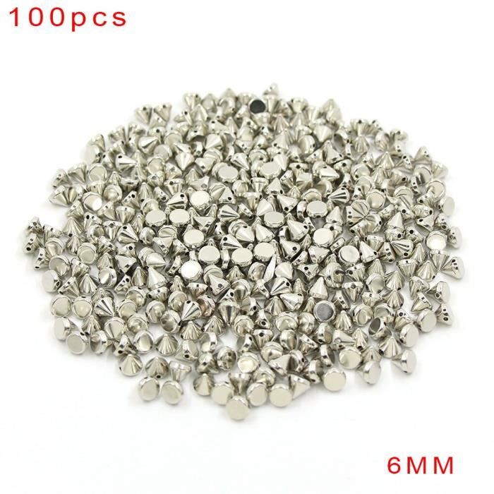 RIVET,6MM Cone Sliver--Cône en plastique, 100 pièces, 6-8-10-12mm ...