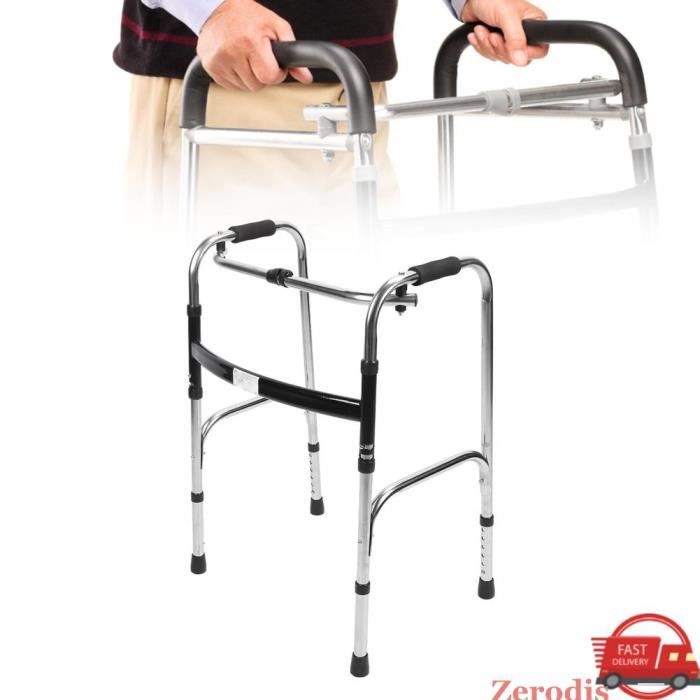 Déambulateur Pliant Léger pour Personnes âgées, Marcheur Pliant pour ...