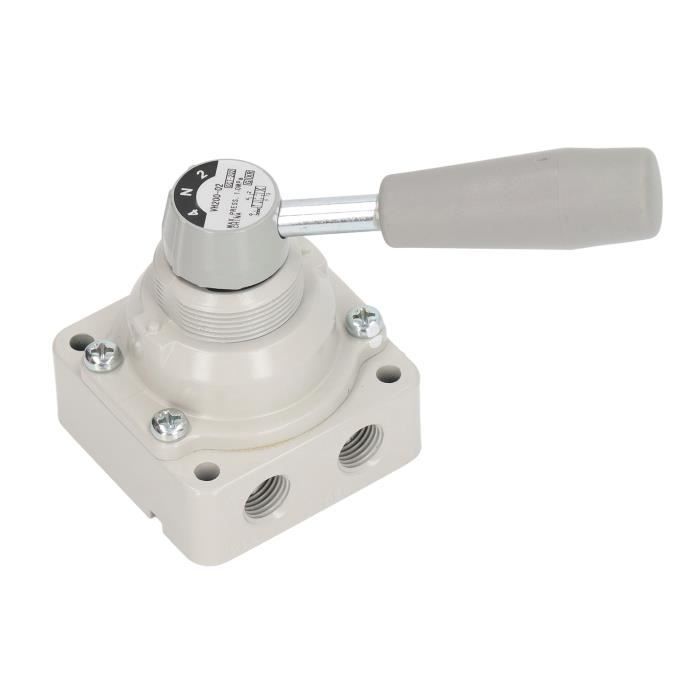 Zerone Vanne de débit à 3 positions et 4 voies Vanne rotative manuelle ...