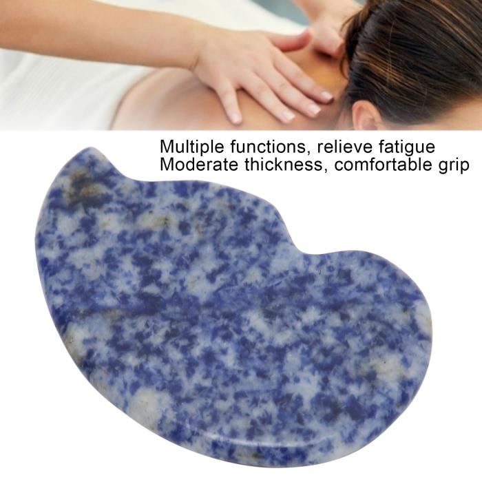Conseil Gua Sha Outil Gua Sha pour le visage en pierre de jade bleu ...