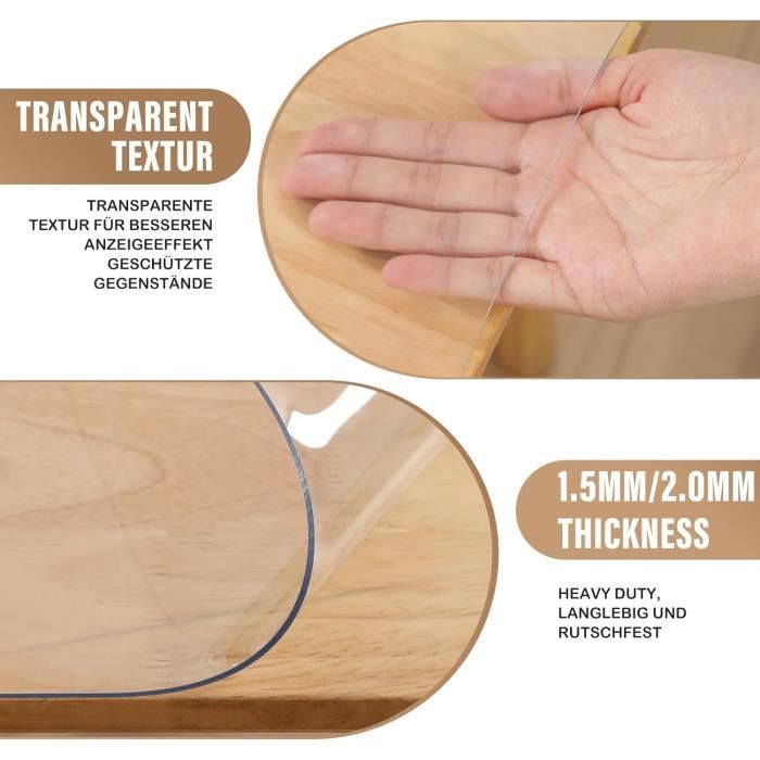 Nappe De Table Transparente - Film De Protection De Table D'Extérieur ...