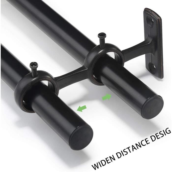 Support de Tringle à Rideau, Support de Tringle à Rideau Double 2 ...