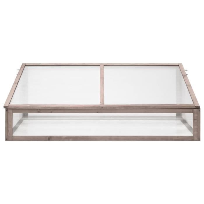 Fangming-Serre Gris 110x58,5x39 cm Bois de sapin - Cdiscount Jardin