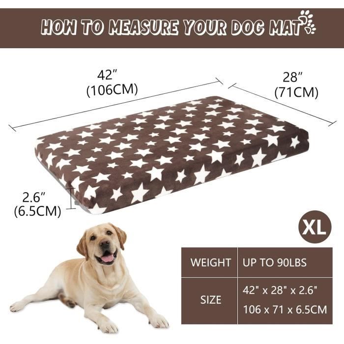 Coussin Chien Dehoussable, Lit Pour Chien Mousse Haute Densité ...
