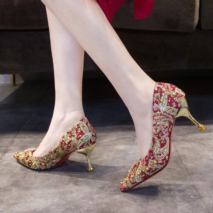 Escarpins pointus à talons hauts pour femmes,chaussures simples pour ...