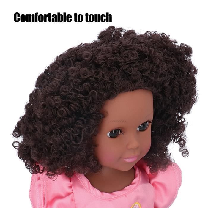 Poupée Fille Africaine Exquise Africaine Fille Noire Poupée Réaliste ...