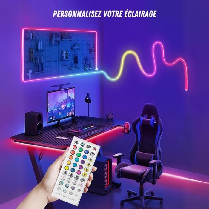 Kit Neon Led 3 Metres Rgbic Étanche Ip65, Idéal Pour Ruban Mural Gaming ...