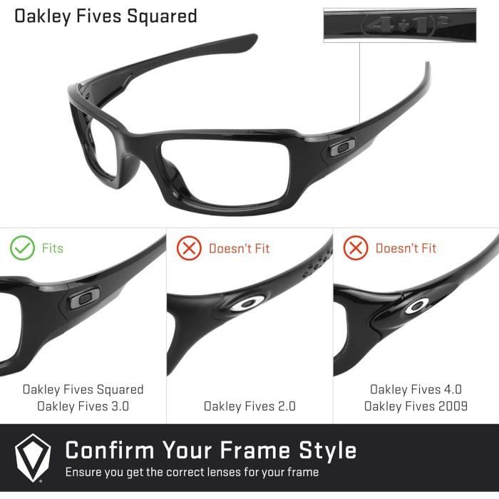Verres De Rechange Pour Oakley Fives Squared - Compatibles Avec Les ...