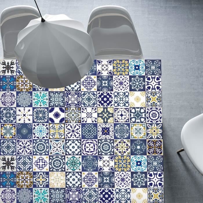S Adhésif Meuble - Carreaux De Ciment Sticker Autocollant Carrelage ...