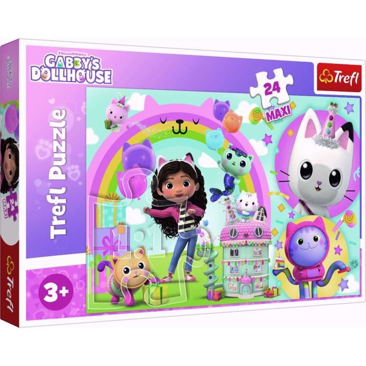 Trefl Puzzle 24 maxi Maison du chat Gabi Merry Gabi 3+ - Cdiscount Jeux ...