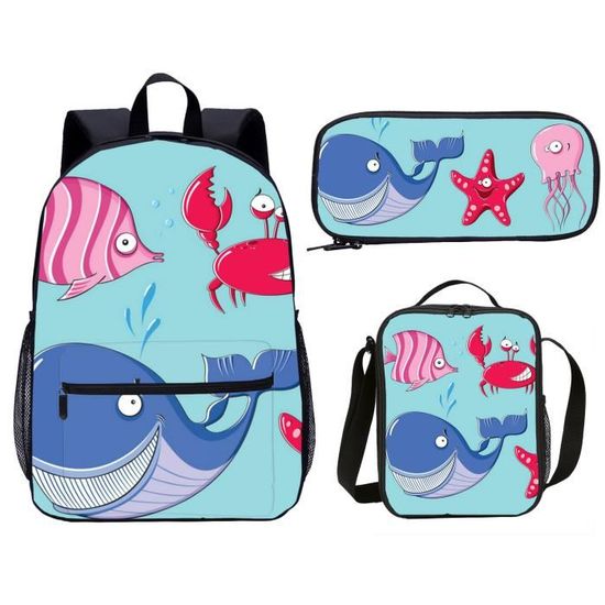 17 pouces Cartable Fille Primaire - 3 pcs - 31x14x45cm - Enfant ...
