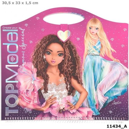 TOP MODEL ALBUM A COLORIER CREATE YOUR GLAMOUR SPECIAL - Cdiscount Jeux ...