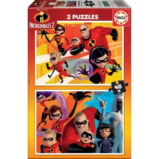 DISNEY Puzzles 2x48 Les Indestructibles 2 - Cdiscount Jeux - Jouets