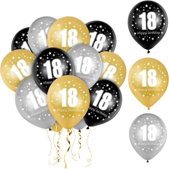 18 Ans Ballon Anniversaire, Ballon 18 Ans Anniversaire Homme, Ballon 18 ...