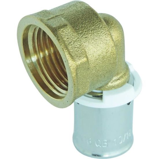 Raccord Coudé À Sertir Pour Tube Per Ø12 - Femelle 12-17 (3-8''), Permet De Raccorder Un Tube ...