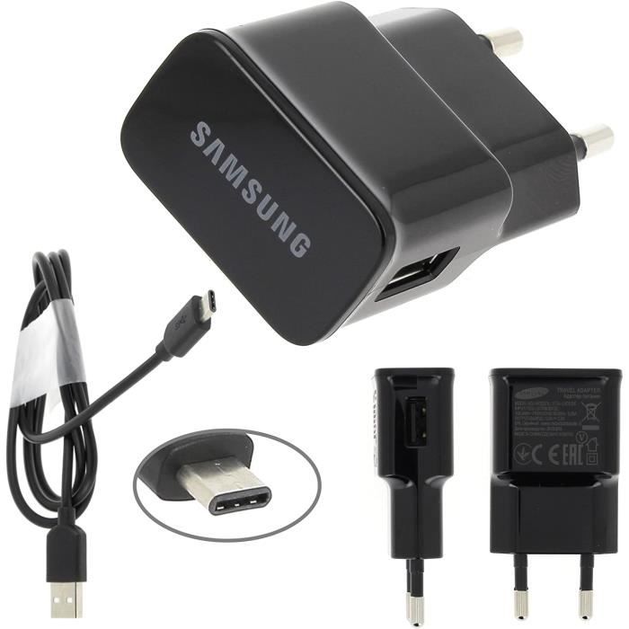 Chargeur USB Original 2A + Cable USBC 1m pour Samsung Galaxy S21+ S21 ...