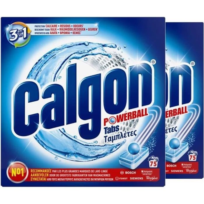 Calgon Anti-calcaire 3 en 1, protège du calcaire et maintient votre ...