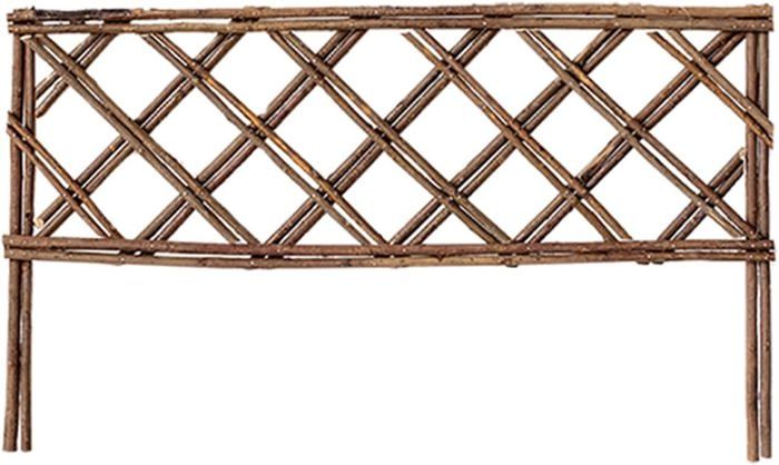 Bordure En Saule Tissé Naturel, Paysage Bordure Bordure, Décoratif ...