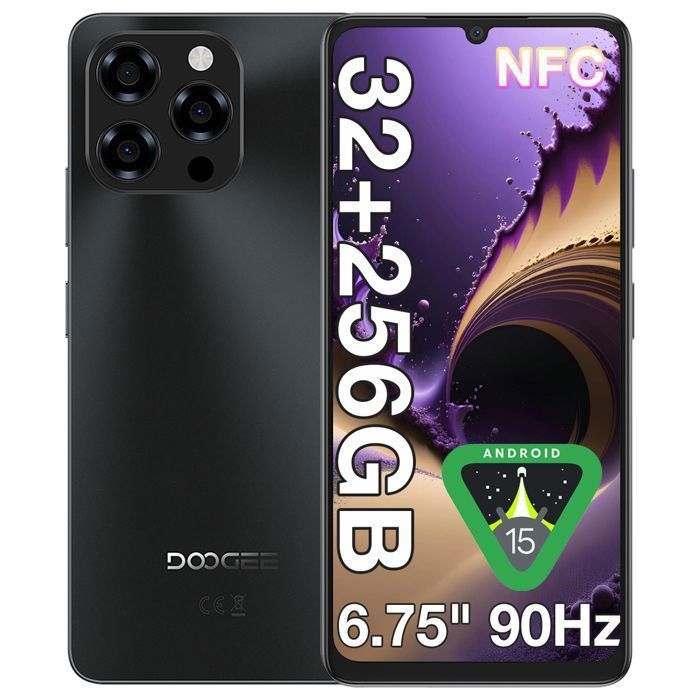 Doogee Note 58 pro Smartphone 6.75" 32 Go + 256 Go 5150mAh 16MP Caméra ...