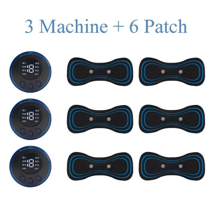 3 Patch machine 6-Mini masseur électrique à impulsions pour le cou ...