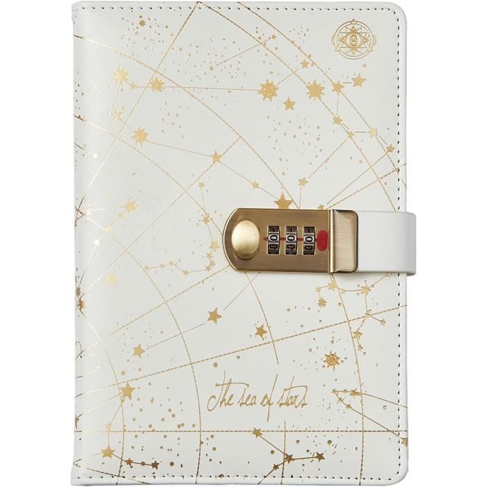 Carnet De Note Journal Intime Avec Code(Univers Planète), A5 Cuir Pu ...