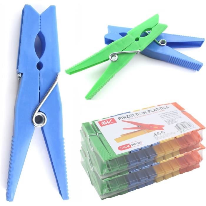 Lot De 48 Pinces À Vêtements En Plastique En Forme De Pince En ...