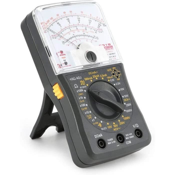 Mini multimètre analogique Portable AC-DC voltmètre ampèremètre ...