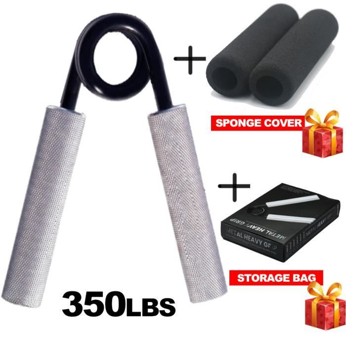 Hand Grip Musculation - Rouge - Métal - Résistance 100-300Lbs ...