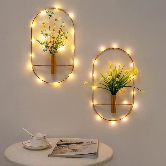 TTYZOP- Vase de décoration murale en fer forgé simple, décoration de ...