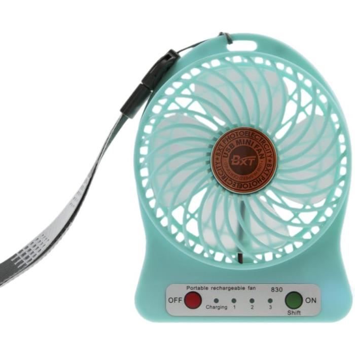 Mini Ventilateur 3 Vitesses Modèle Ventilo Usb Rechargeable Super ...